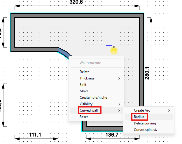 How to draw a curved wall – DomuS3D - Online Support