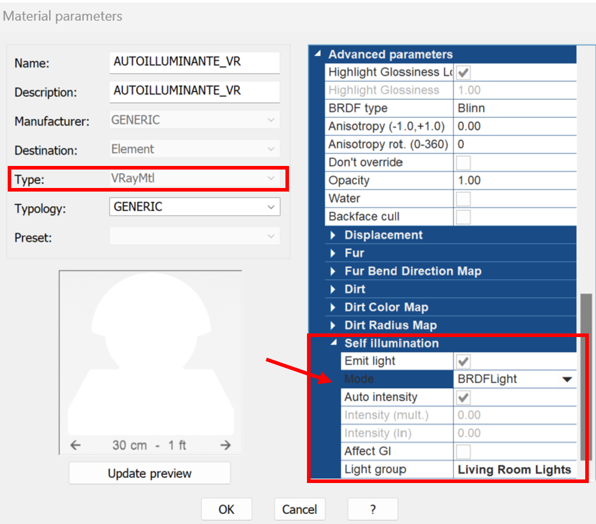 Self-Illuminating Material – DomuS3D - Online Support