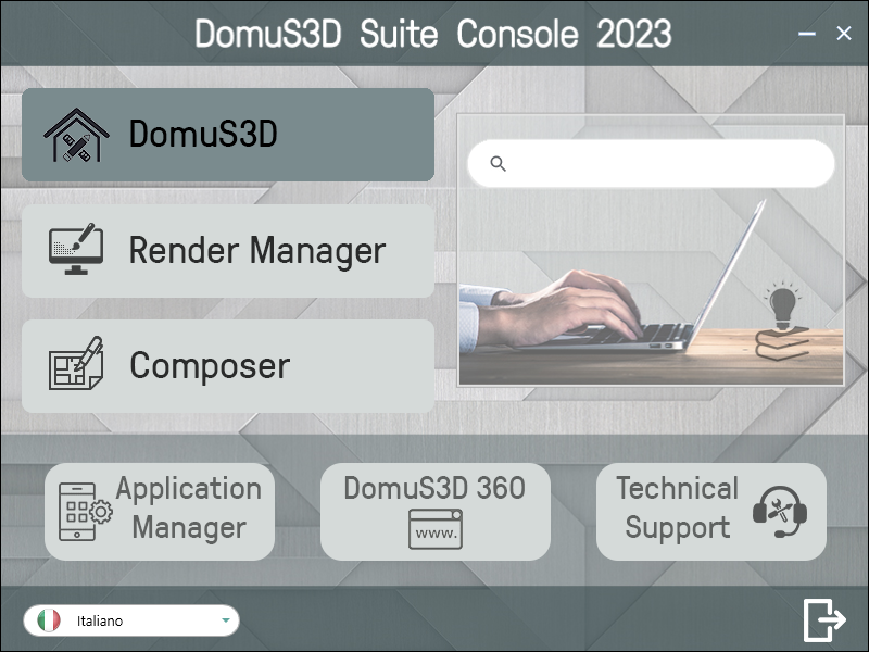 DomuS3D Suite Console – DomuS3D - Supporto online